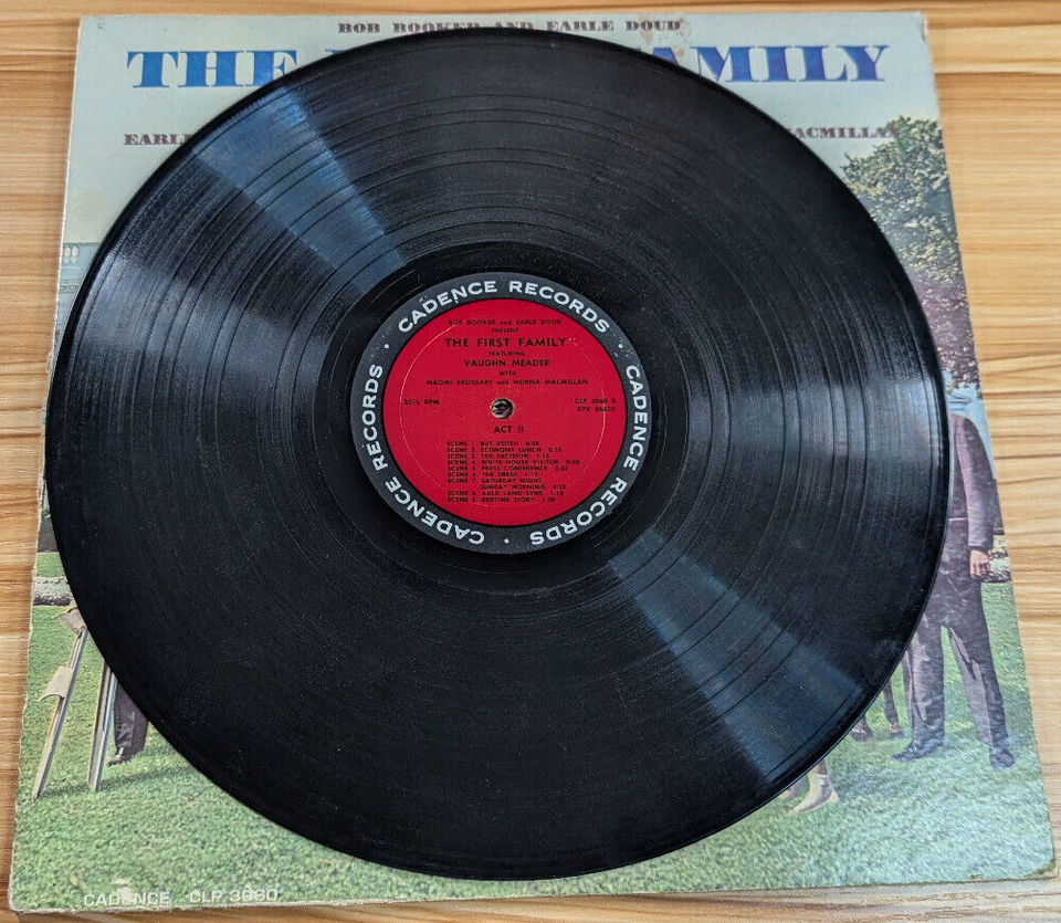 Bob Booker & Earle Doud The First Family ft. Vaughn Meader Vinyl LP ...