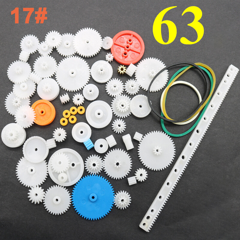Mixed Crown Gear Set Plastic Toothed Wheels Sector Gears Module Toy ...