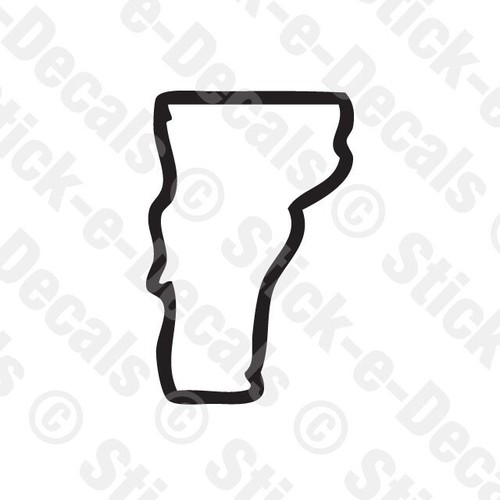 VERMONT STATE OUTLINE Vinyl Decal Sticker STATE Pride VT | eBay
