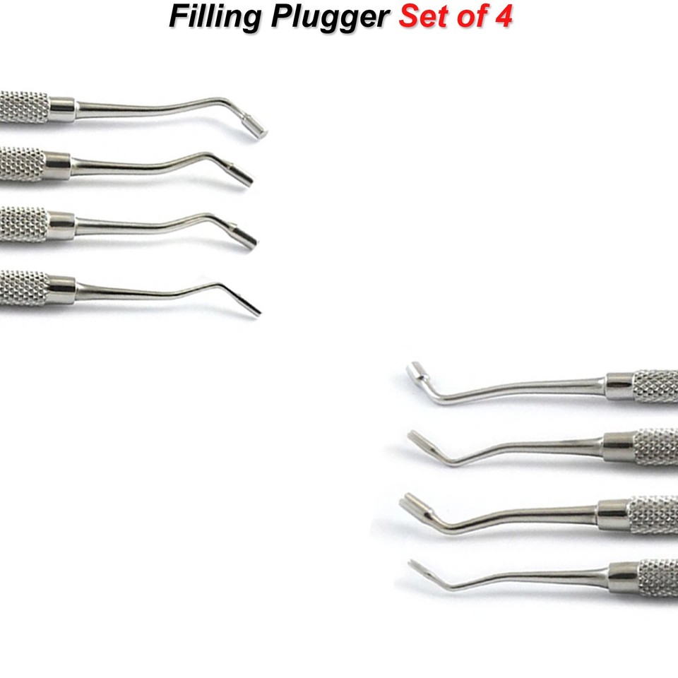 Dental Composite Plastic Filling plugger instruments Set of 4 Anterior ...