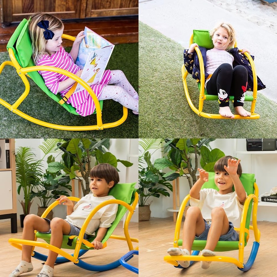 Calming Sensory Rocking Chair for Kids – Autism Balance Seat Helps ...
