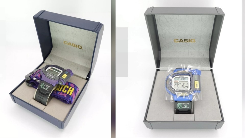 CASIO TSX-1300 THERMO SCANNER 100M WR VINTAGE DIGITAL WATCH JAPAN 1994 ...