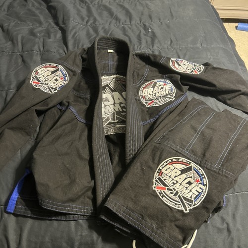 GRACIE PAC MMA Equipe Kimono Brazilian Jiu-Jitsu Gi Youth M 2 | eBay