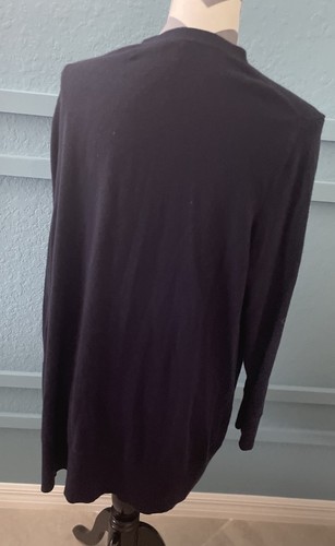 Talbots Blue Navy Open Front Cardigan Knit Sweater 2X Plus Size Cozy | eBay