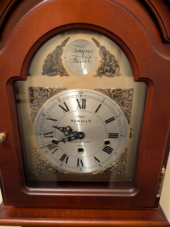 Sewills Tempus Frugit Mahogany Granddaughter Clock | eBay UK