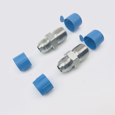 LOT OF 2 SSP J8-8C SAE 37 TUBE FITTING FLARED MALE CONNECTOR 316 ...