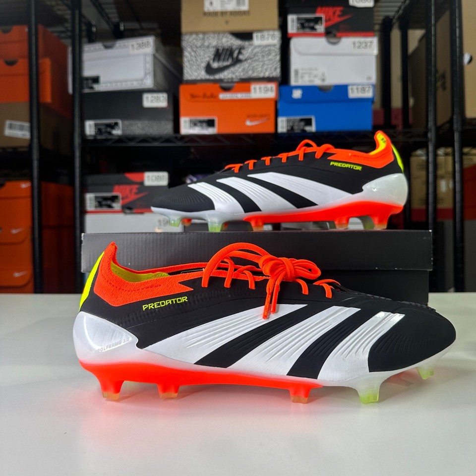 Adidas PREDATOR ELITE LOW FG IE1802 Soccer Cleat Red/Black/White Men's ...