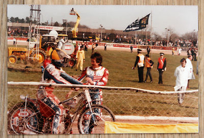 Original 1980s Speedway Photograph - Shawn Moran, Dennis Sigalos USA | eBay
