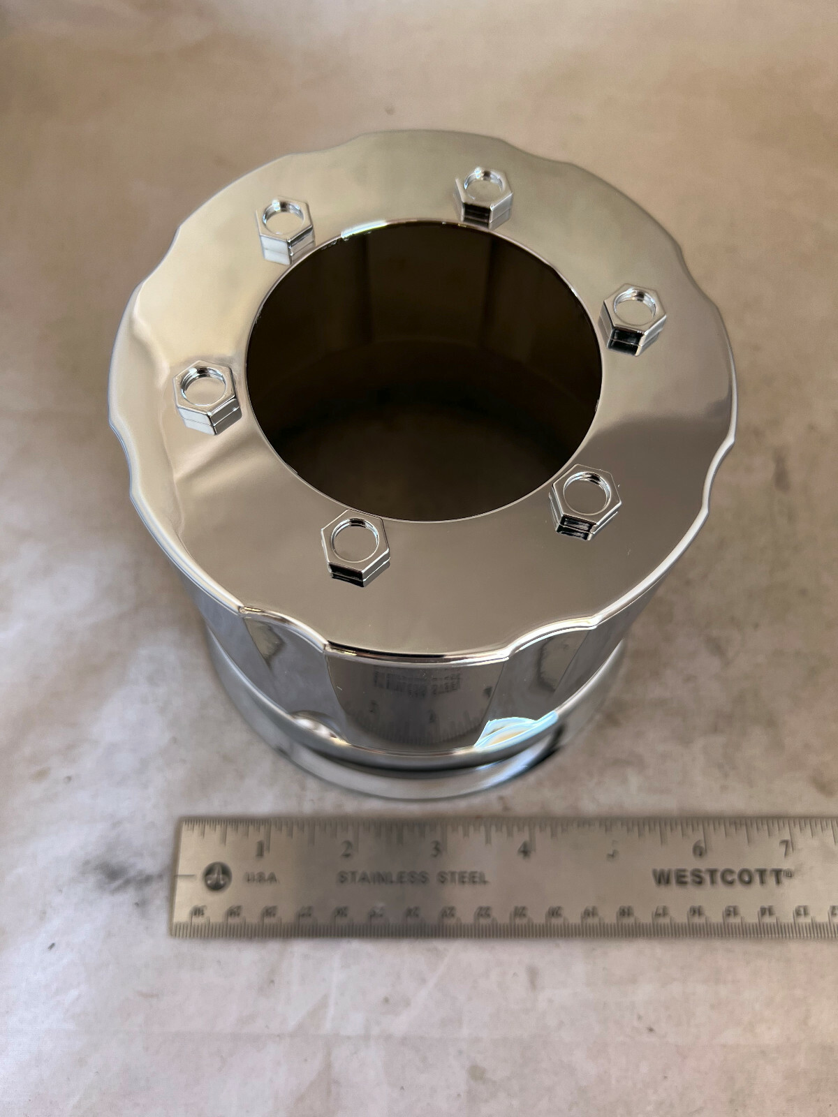 MB Motoring Motorsports FRONT Open Chrome Wheel Rim Hub Cover Center ...