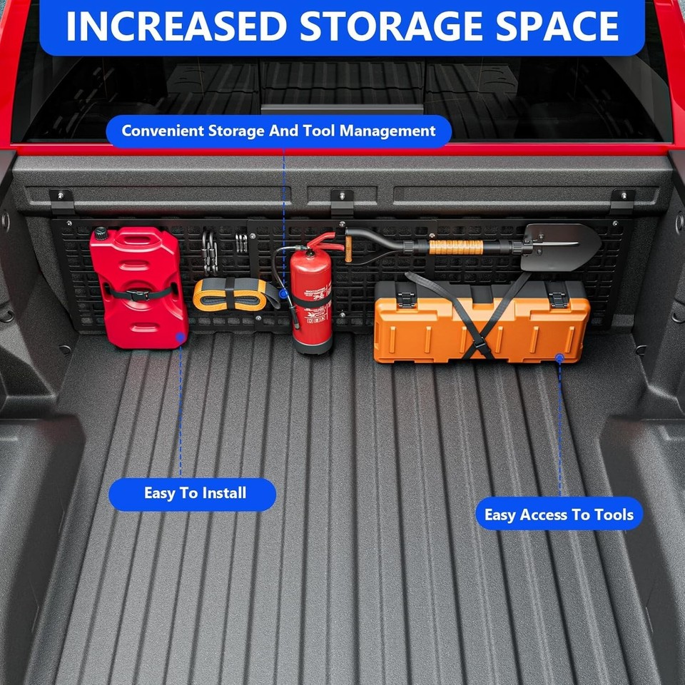 For 2019-2025 Chevy Silverado/GMC Sierra Front Bed Molle Panel Truck ...