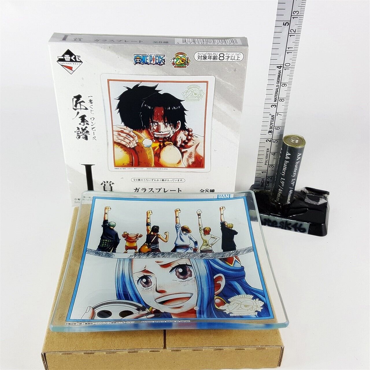 One Piece Glass Plate Takumi no Keifu Vivi Luffy Nami Zoro Sanji Usopp ...