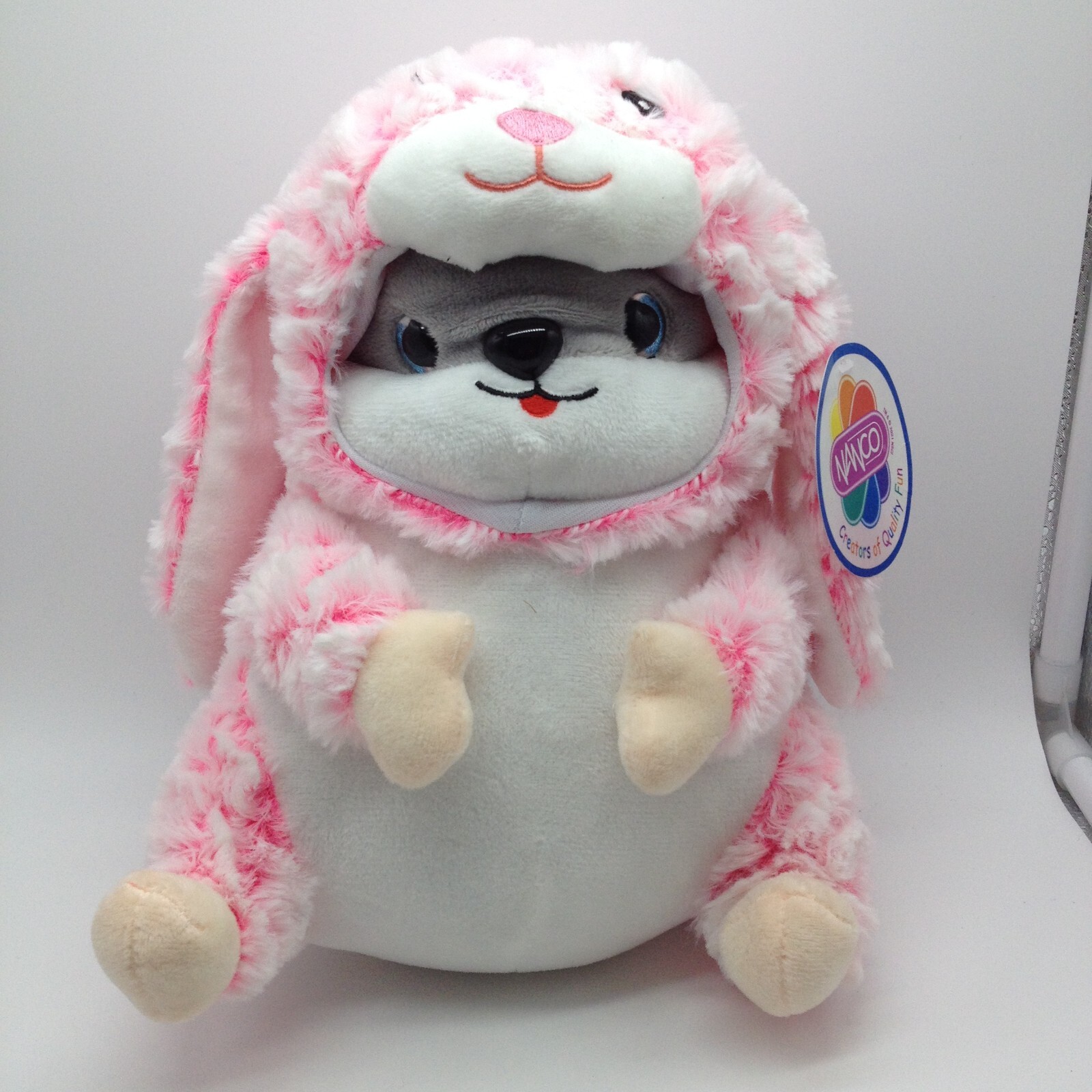 Nanco Plush Belly Buddies Blue Hamster Bunny Costume Stuffed Animal ...