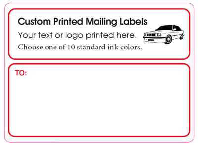Printed Mailing Labels, 1,000 Custom Shipping Stickers, 4x3 rolls or ...