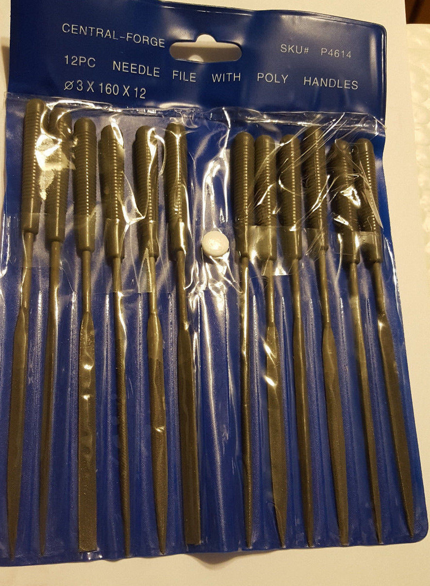 12 Piece Precision Needle Mini Smal File Set Assorted Shaped Poly ...