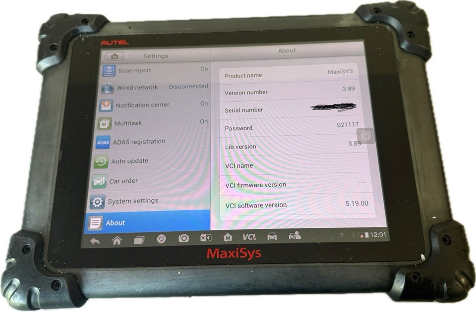 Autel MaxiSYS Pro MY908 Tablet Diagnostic Scanner Software valid thru ...