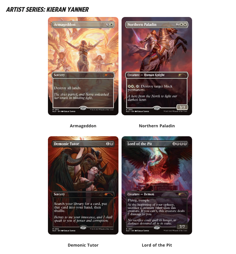 🔥 MTG Secret Lair PRESALE Artist Series FOIL - KIERAN YANNER (Demonic Tutor) 🔥 | eBay