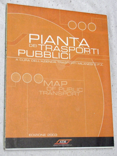 Cartina mappa pianta dei trasporti pubblici - Azienda Milanesi Milano ...