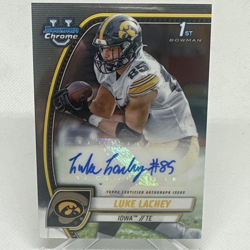 2024 Bowman University Luke Lachey #PA-LLA 1st bowman Autograph Iowa ...