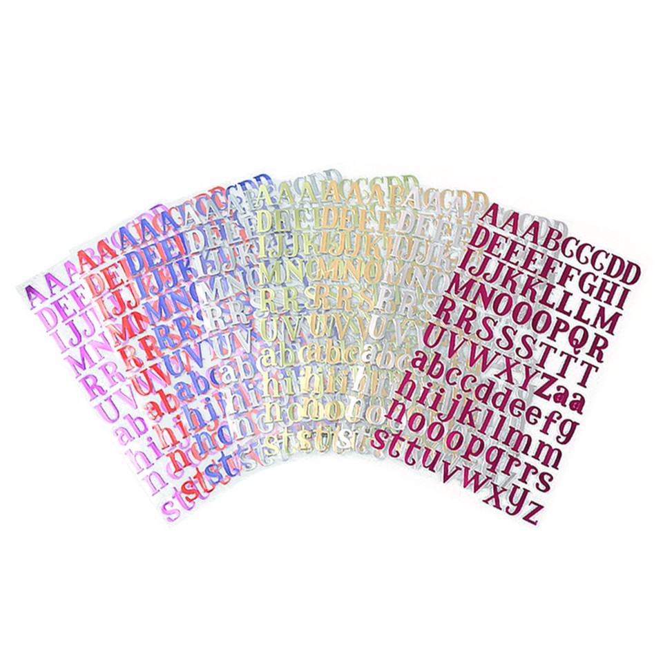10Pcs Colorful Letter Stickers Alphabet Stickers Stock Random color ...