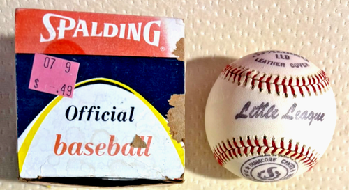 Vintage Spalding Official Little League Baseball LLD Original Open Box ...