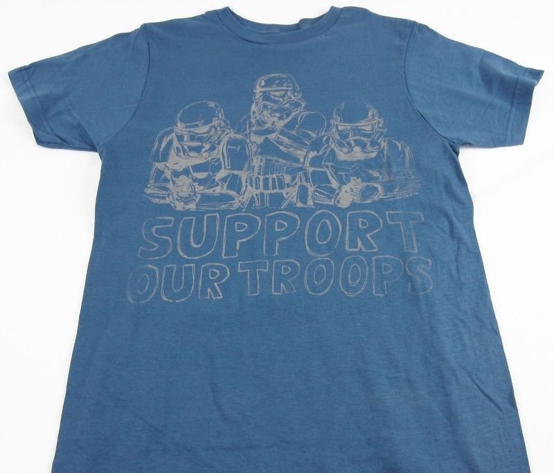 Mens NEW Star Wars Support Our Troops Storm Troop Logo Graphic T-Shirt ...