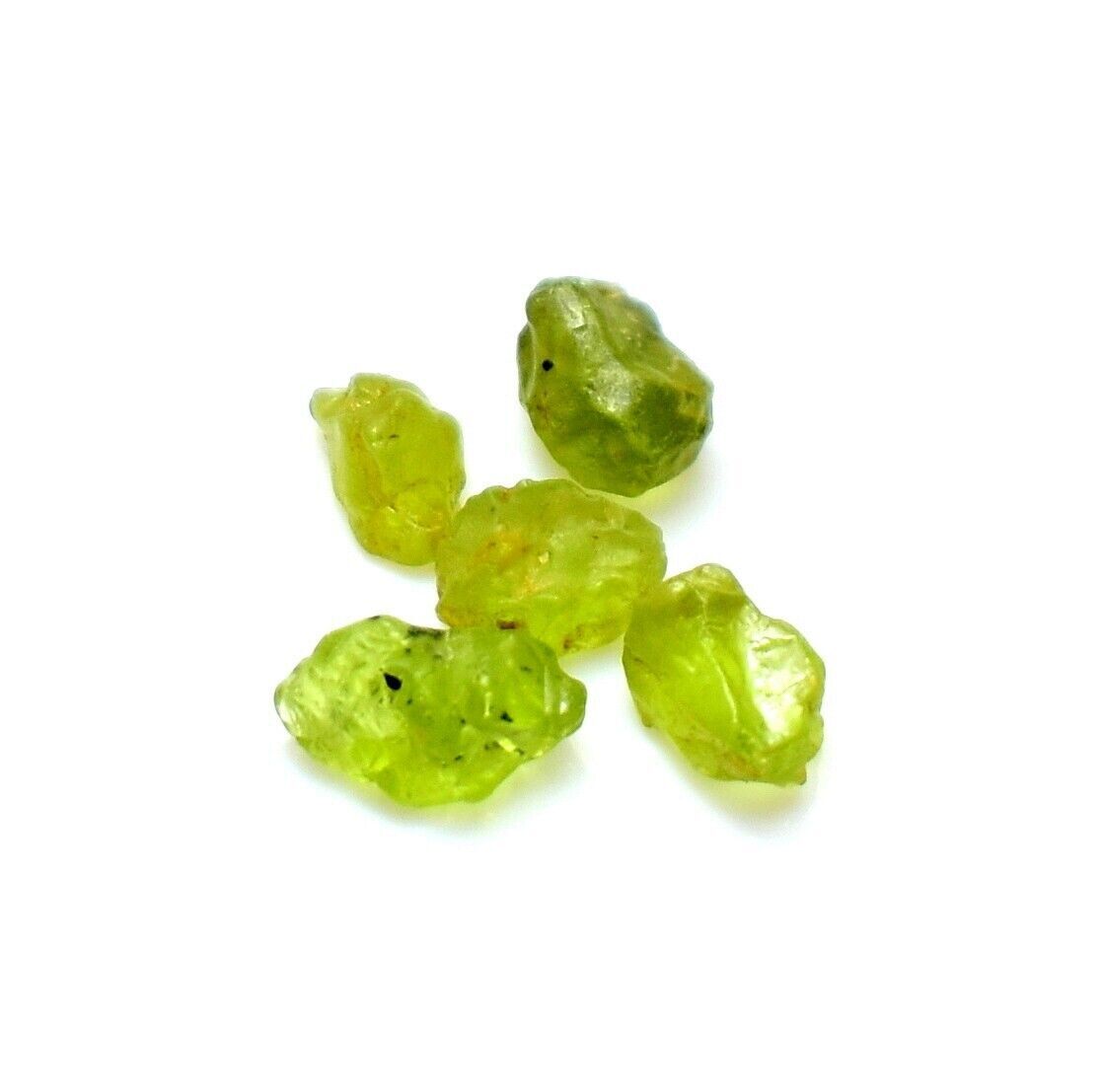 Peridot Raw Lot, 100% Natural Peridot Gemstone Rough, 5 Pcs Lot 10.30 ...