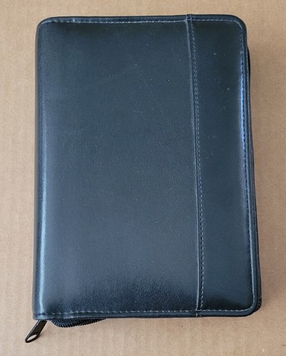 Day Runner RUNNING MATE Zipper 6 Ring Planner Calendar Pen Pages Black ...