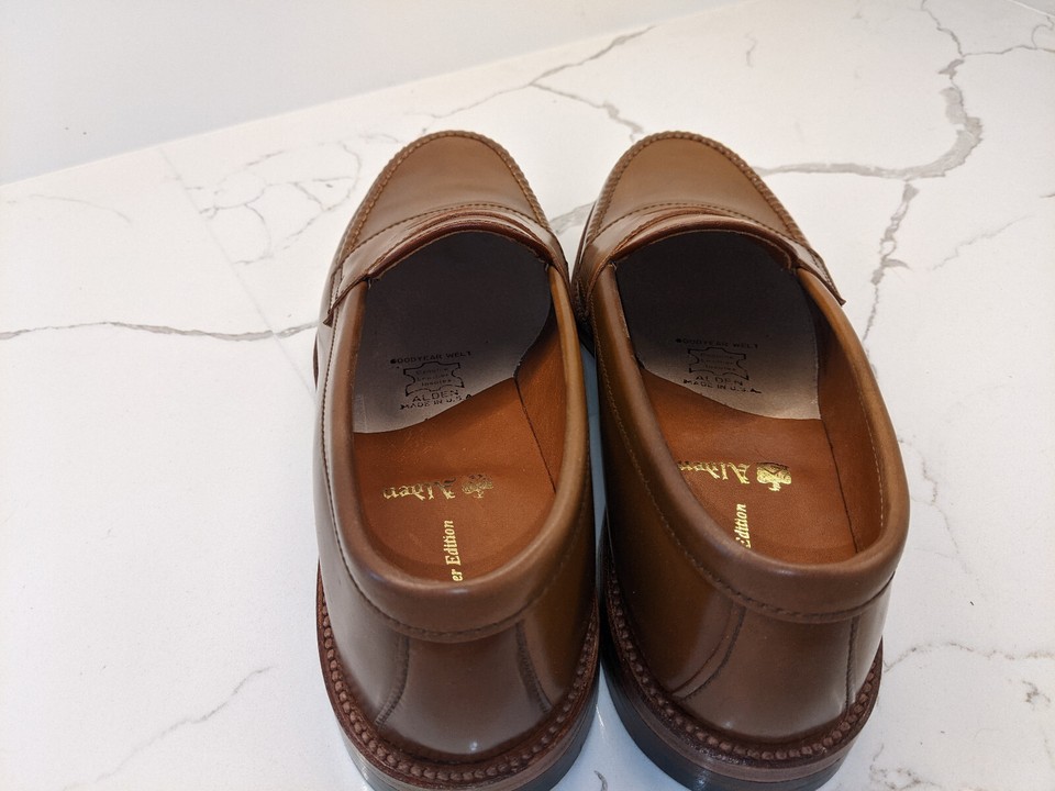 Alden Whiskey Shell Cordovan Loafers 10 B/D Van Last 67462 BNIB | eBay