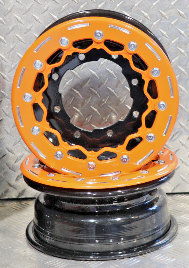 HONDA YAMAHA BANSHEE RAPTOR YFZ TRX BEADLOCKS ATV FRONT REAR BLACK ...