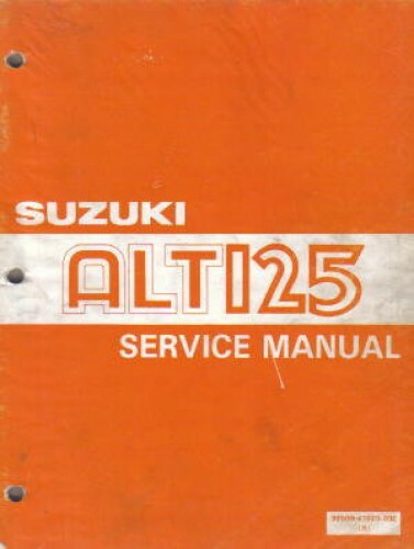 Used 1983-1985 Suzuki ALT125 Service Manual | eBay