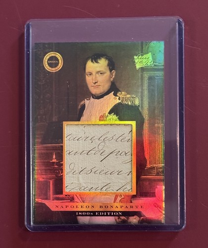 2024 Pieces of the Past 1800's Edition Napoleon Bonaparte Relic #103 | eBay