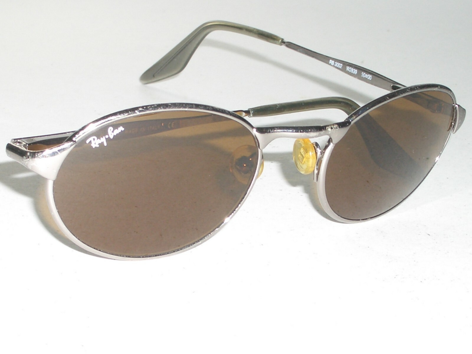 RAY BAN RB3002 W2839 B15 BROWN CRYSTAL HIGHSTREET OVAL FLEX HINGES ...