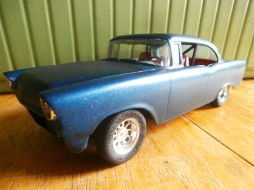 BUILT MODEL CAR 1956 CHEVY JUNKYARD PARTS RESTORE PROJECT HOT ROD | eBay