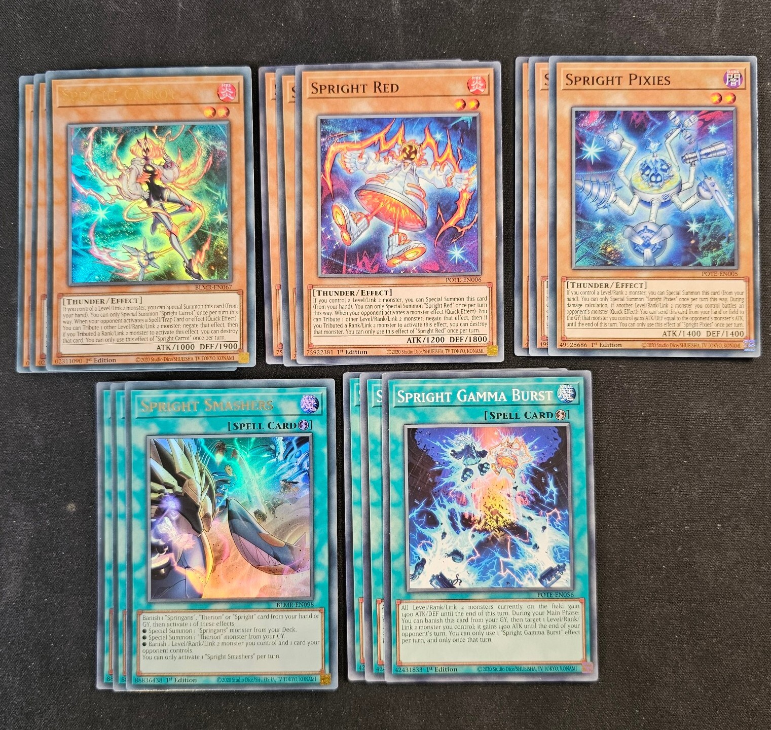 Spright Deck Core Inc. Red, Carrot, Pixies, Smashers, Gamma Burst, BLMR ...