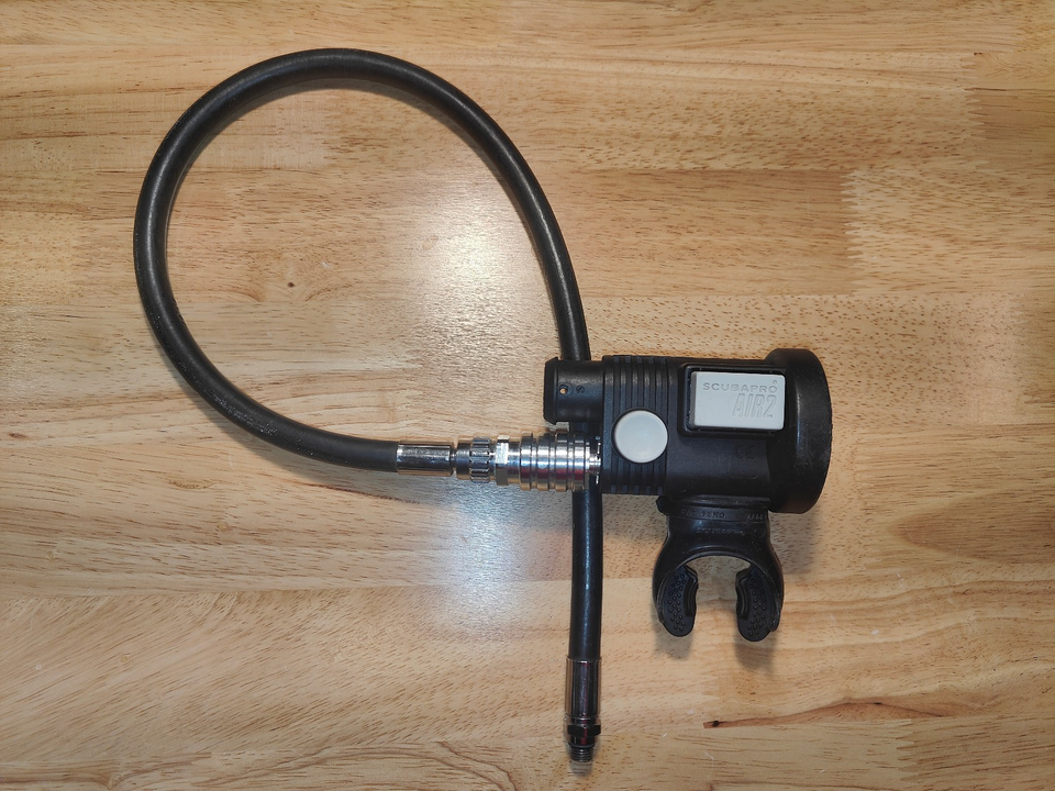 Scubapro AIR2 3rd Gen Inflator Regulator with Hose, Tested Funtional No ...