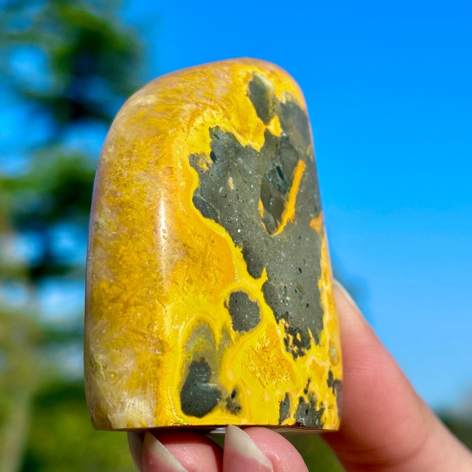 144G Natural Bumblebee Jasper Quartz Crystal Disply Freeform Reiki ...