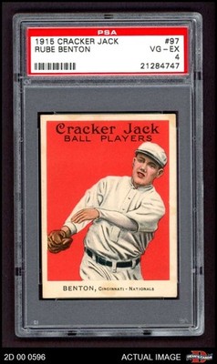 1915 Cracker Jack #97 John(Rube) Benton Reds PSA 4 - VG/EX | eBay