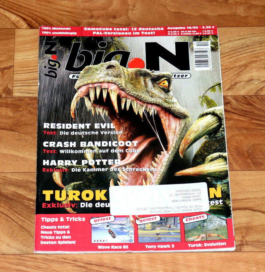 2002 Nintendo Magazine Turok Evolution Resident Evil Wave Race Crash ...