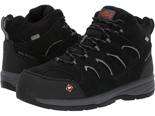 Merrell Safety Men's Waterproof Windoc Mid Steel Toe Work Safety Boots ...