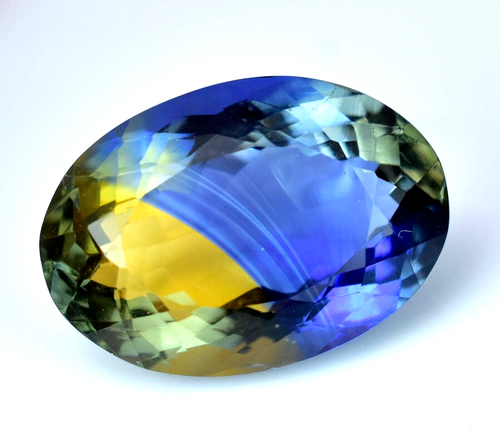 Natural Bi-Color Sapphire 26.40Ct Flawless Certified Rarest Color Loose ...