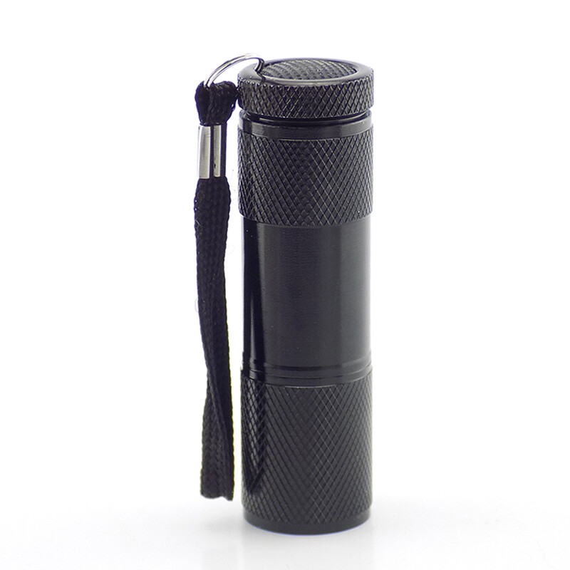 9 Led AAA Ultra Violet Flashlight Blacklight Money purple UV Torch ...