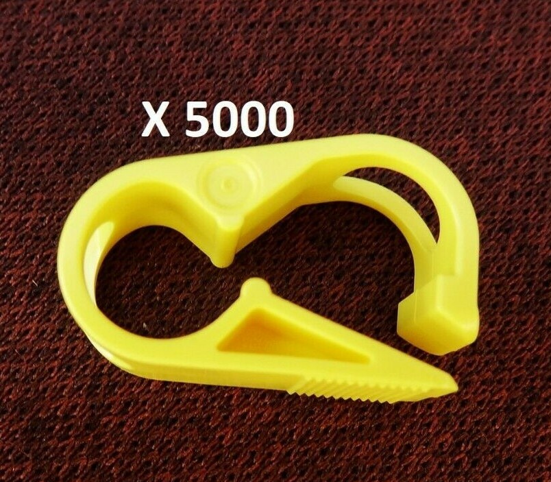 Halkey Roberts 340TCSYL Tubing Clamp Small Yellow Celcon ~ Pack of 5000 ...