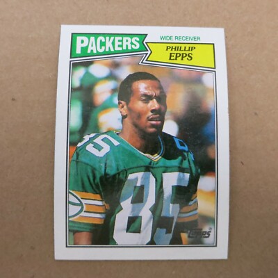 Phillip "Phil" Epps RC 1987 Topps #355 Green Bay Packers T.C.U. NY Jets ...