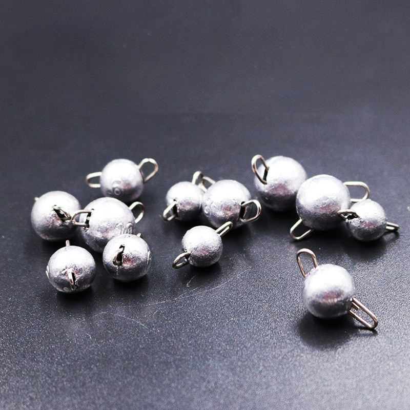 20 Pack Cannonball Lead Jig Head Ball Fishing Weights Cheburashka ...
