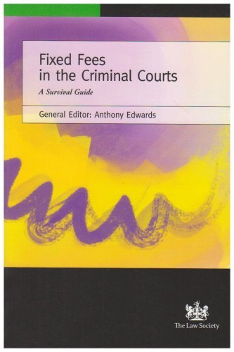 Fixed Fees in the Criminal Courts By Edwardsm Anthony | eBay