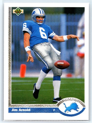 1991 Upper Deck #262 Jim Arnold Football Detroit Lions | eBay