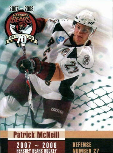 Patrick McNeill 2007-08 Hershey Bears | eBay