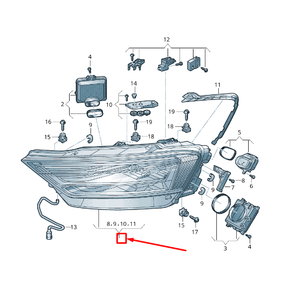 Genuine Audi Headlamp Assembly 4N0-941-773-B for sale online | eBay
