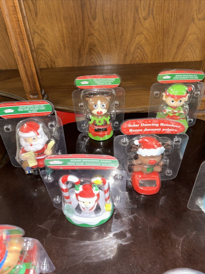 Solar Powered Dancing Merry Christmas Bobble Head Lot Of 10 New | eBay