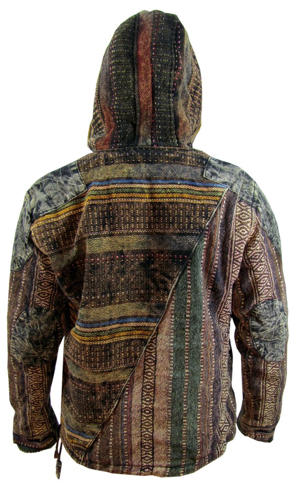 Half Gheri Cotton Hippy Bohemian Retro Button Jumper Coat Jacket ...